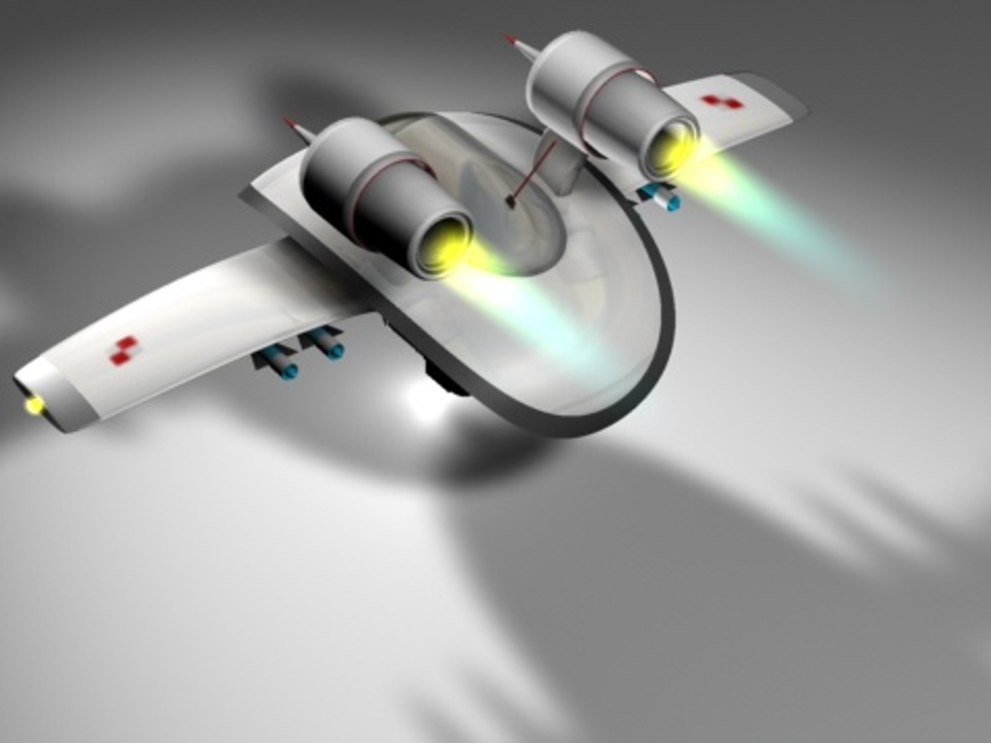 c4d a1 rocket sci-fi ship