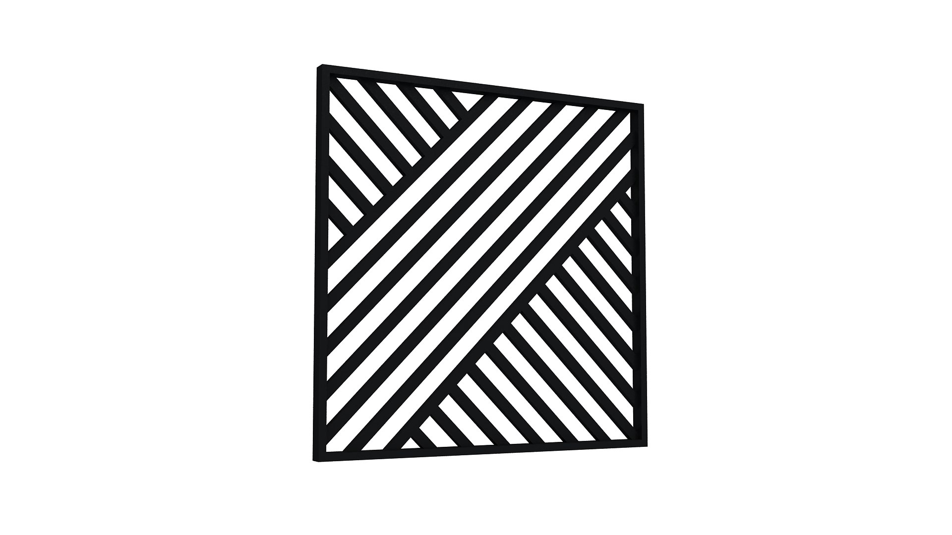 DECORATIVE PARTITION BLACK - R2 3D - TurboSquid 1999816