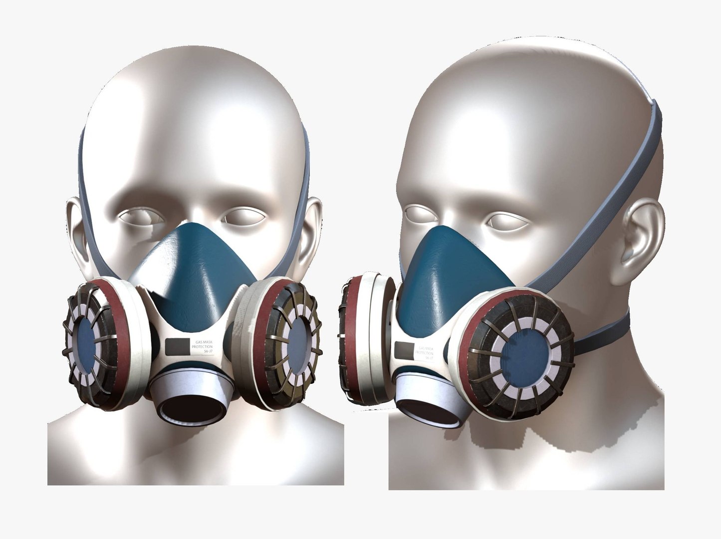 Gas mask 3D model - TurboSquid 1562178