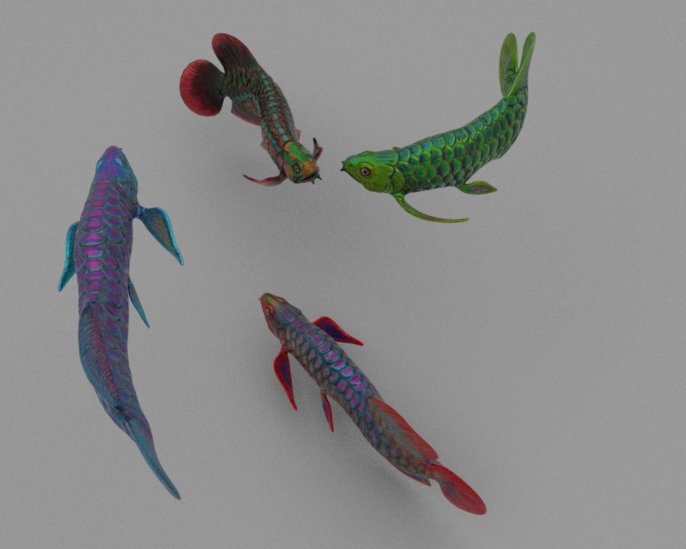 3D Model Dragon Fish - TurboSquid 1840027