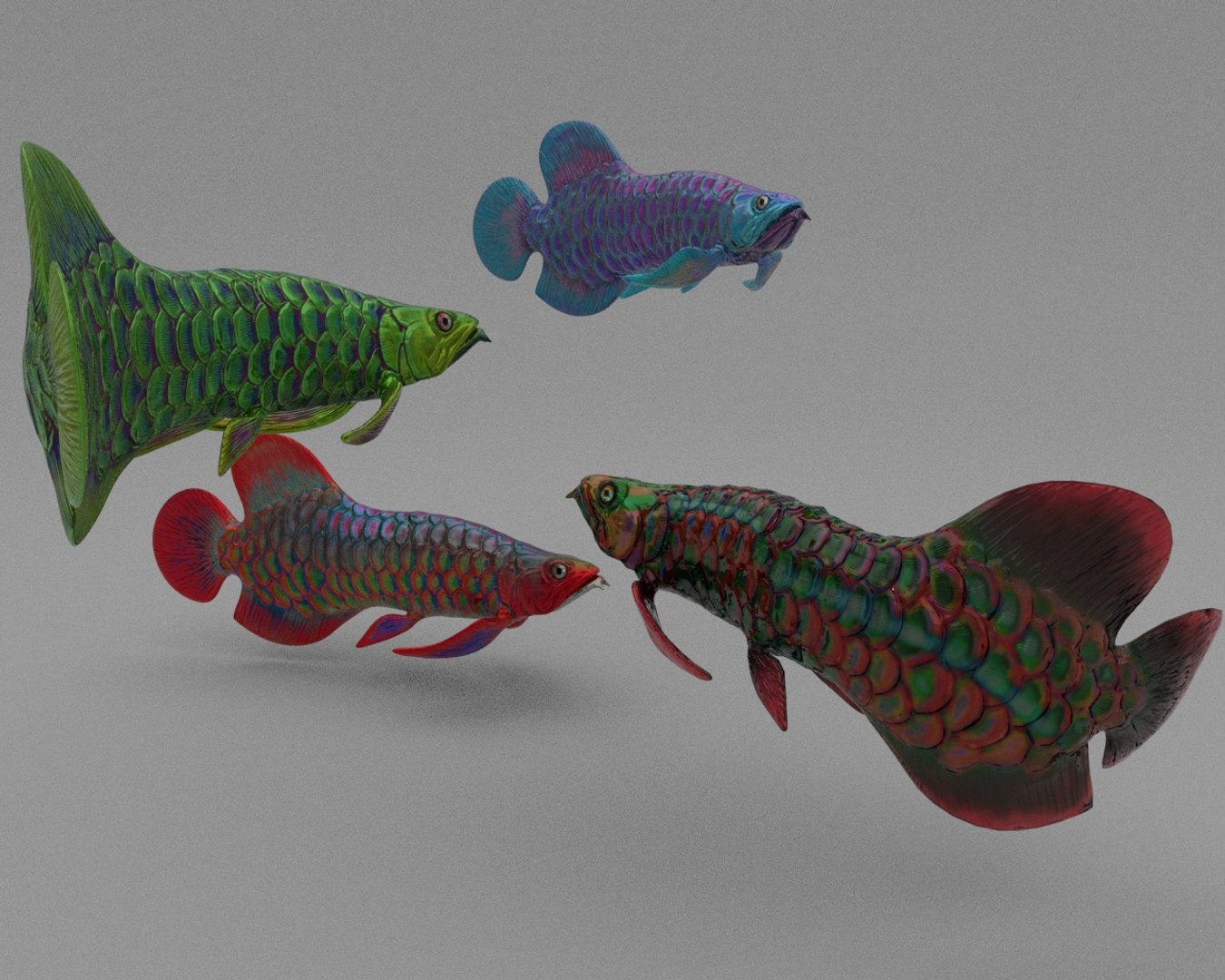 3D Model Dragon Fish - TurboSquid 1840027