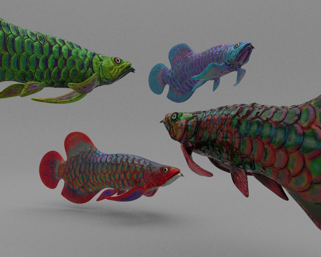 3D Model Dragon Fish - TurboSquid 1840027