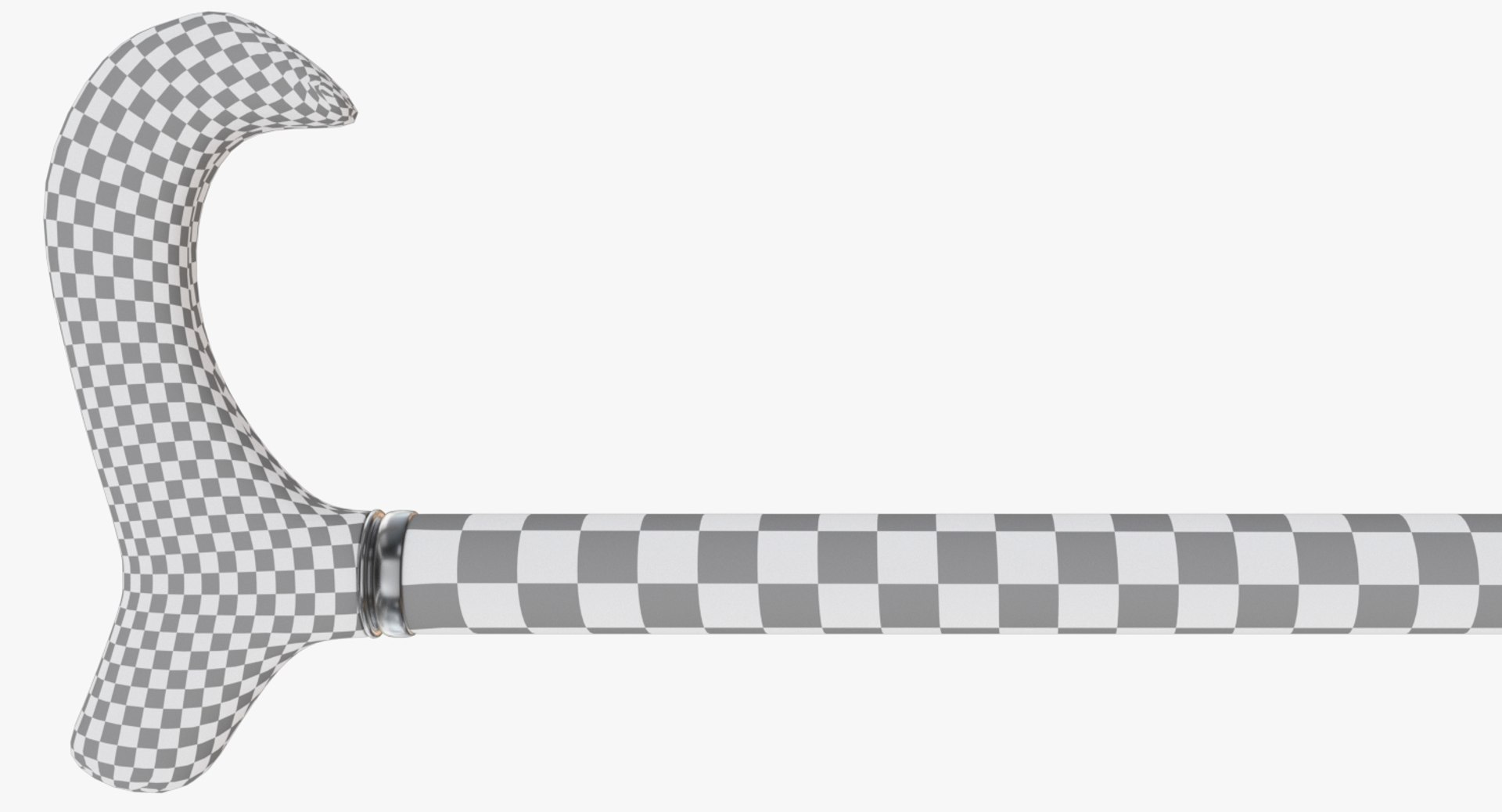 walking stick wood 3d model