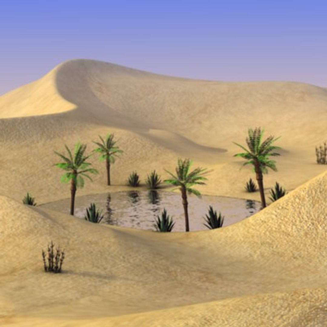 Desert Landscape 3d Model