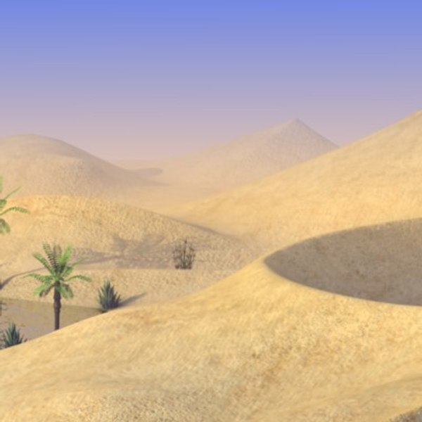 desert landscape 3d model