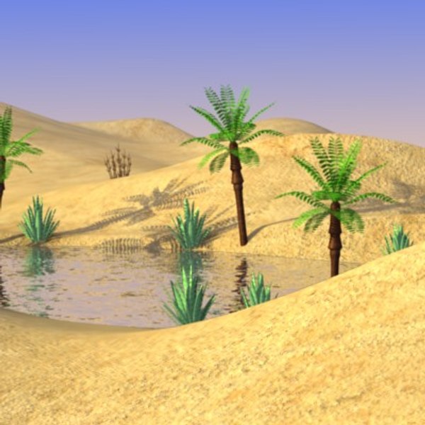 desert landscape 3d model