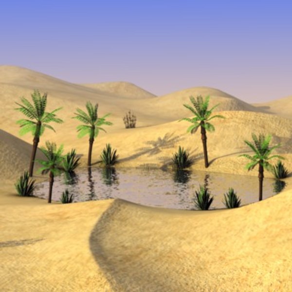 desert landscape 3d model