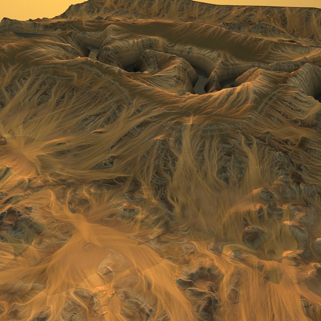 Canyon Terrain 3d Model