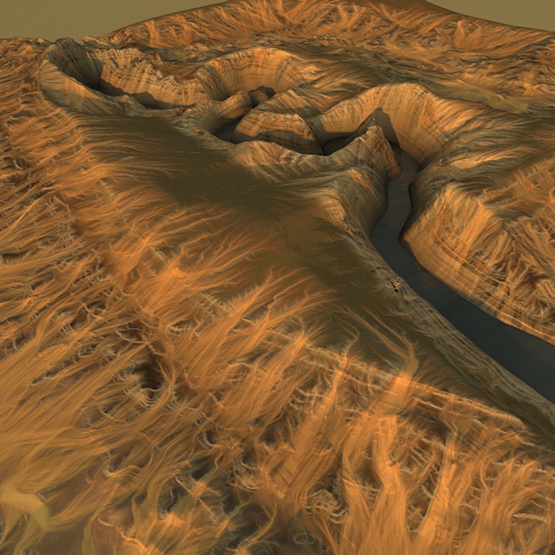 Canyon Terrain 3d Model