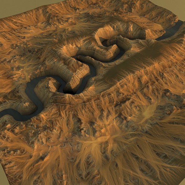 canyon terrain 3d model