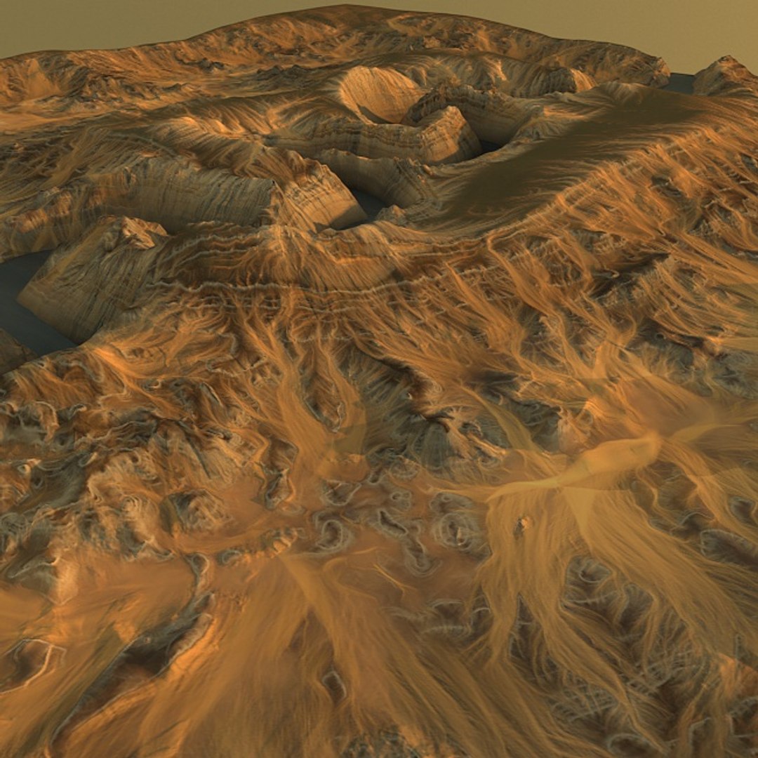 Canyon Terrain 3d Model