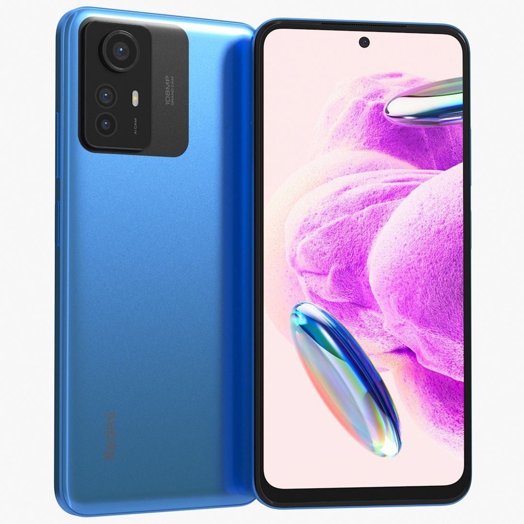 Xiaomi Redmi Note 12S Blue model - TurboSquid 2104727