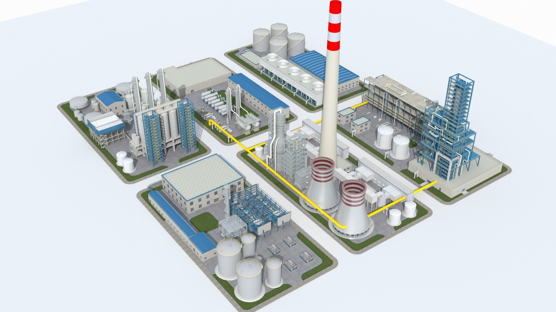 3D Power Plant Model - TurboSquid 2320225