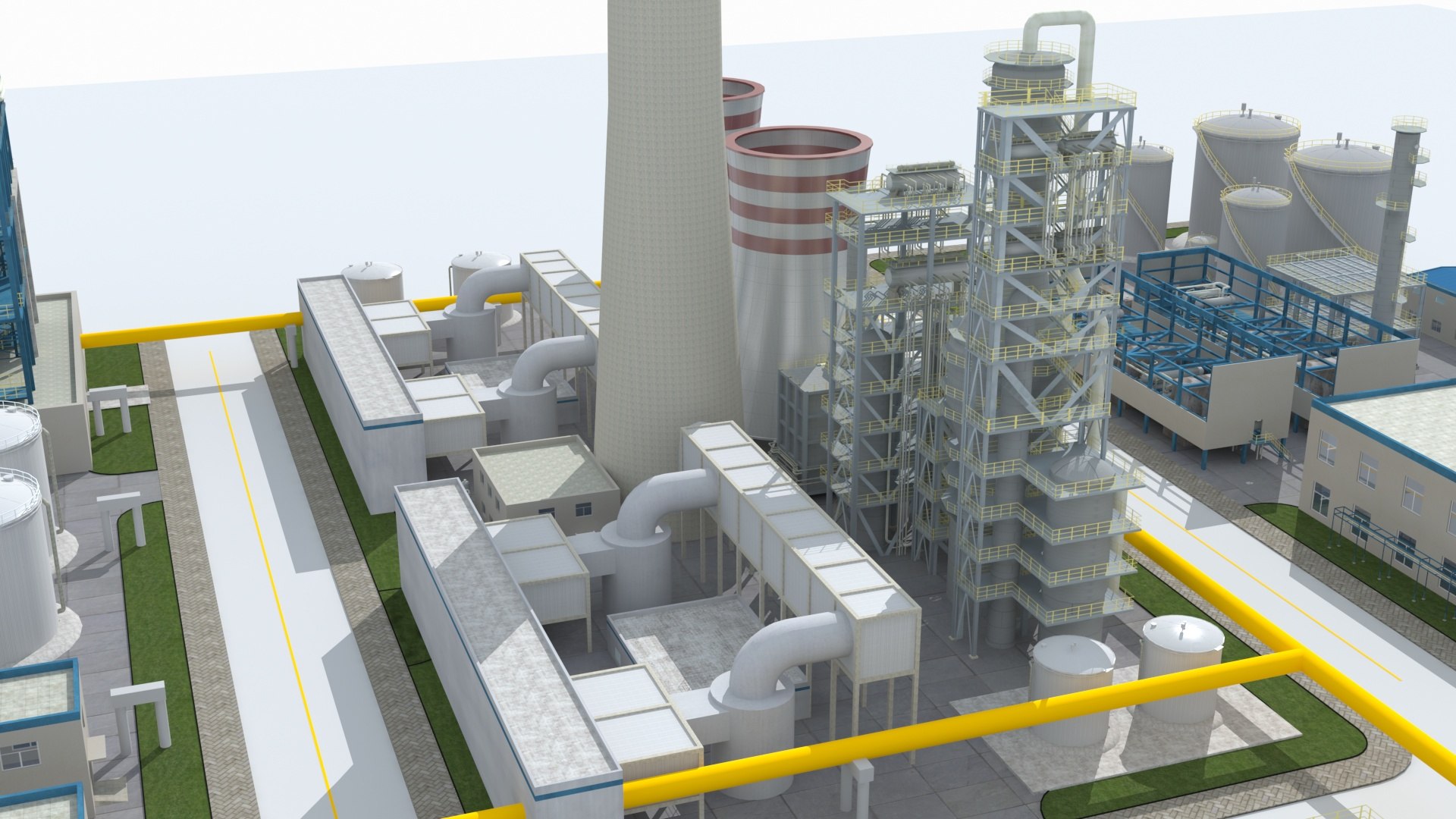 3D Power Plant Model - TurboSquid 2320225