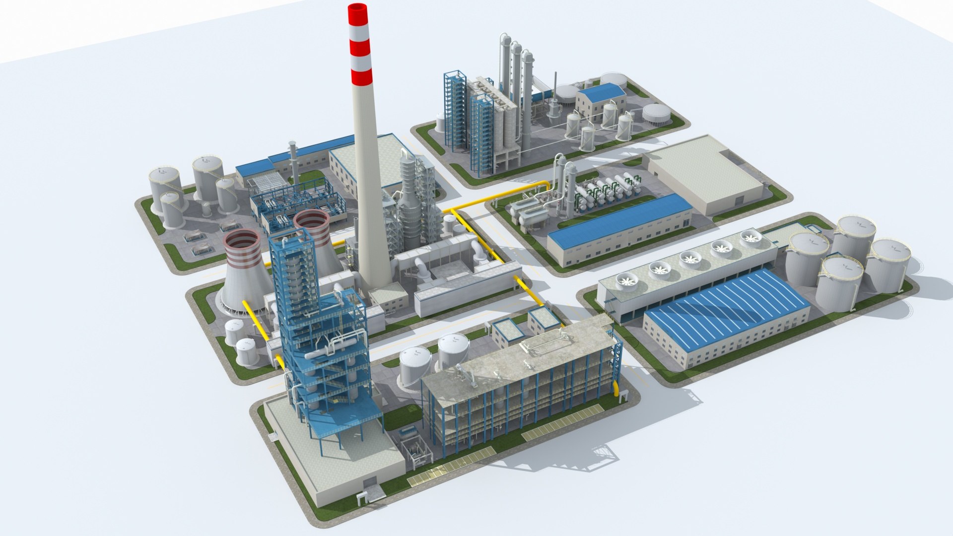 3D Power Plant Model - TurboSquid 2320225