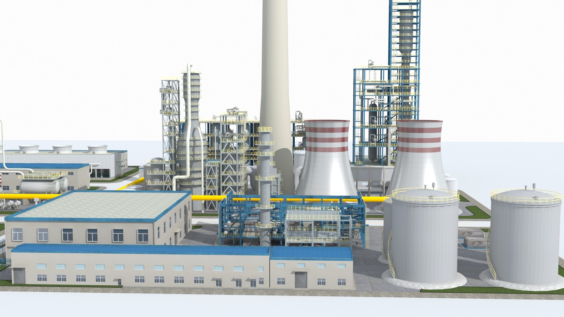 3D Power Plant Model - TurboSquid 2320225