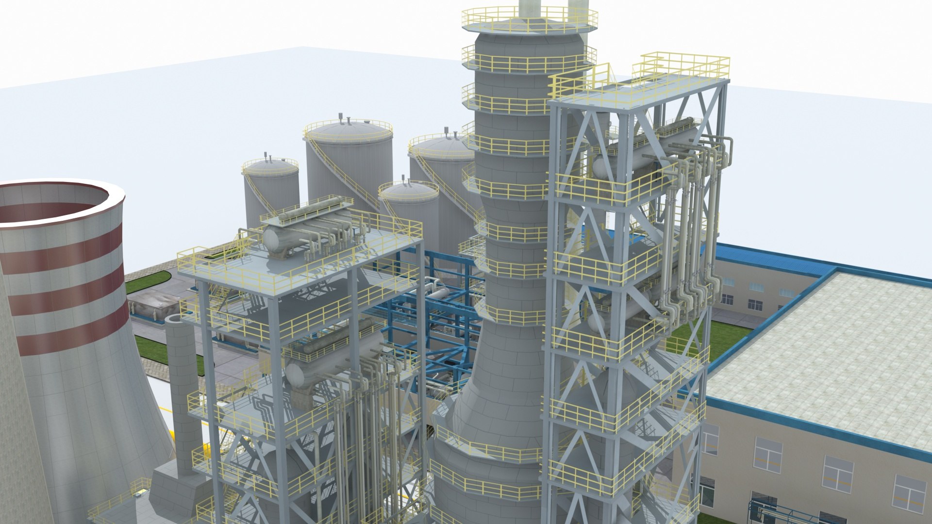 3D Power Plant Model - TurboSquid 2320225