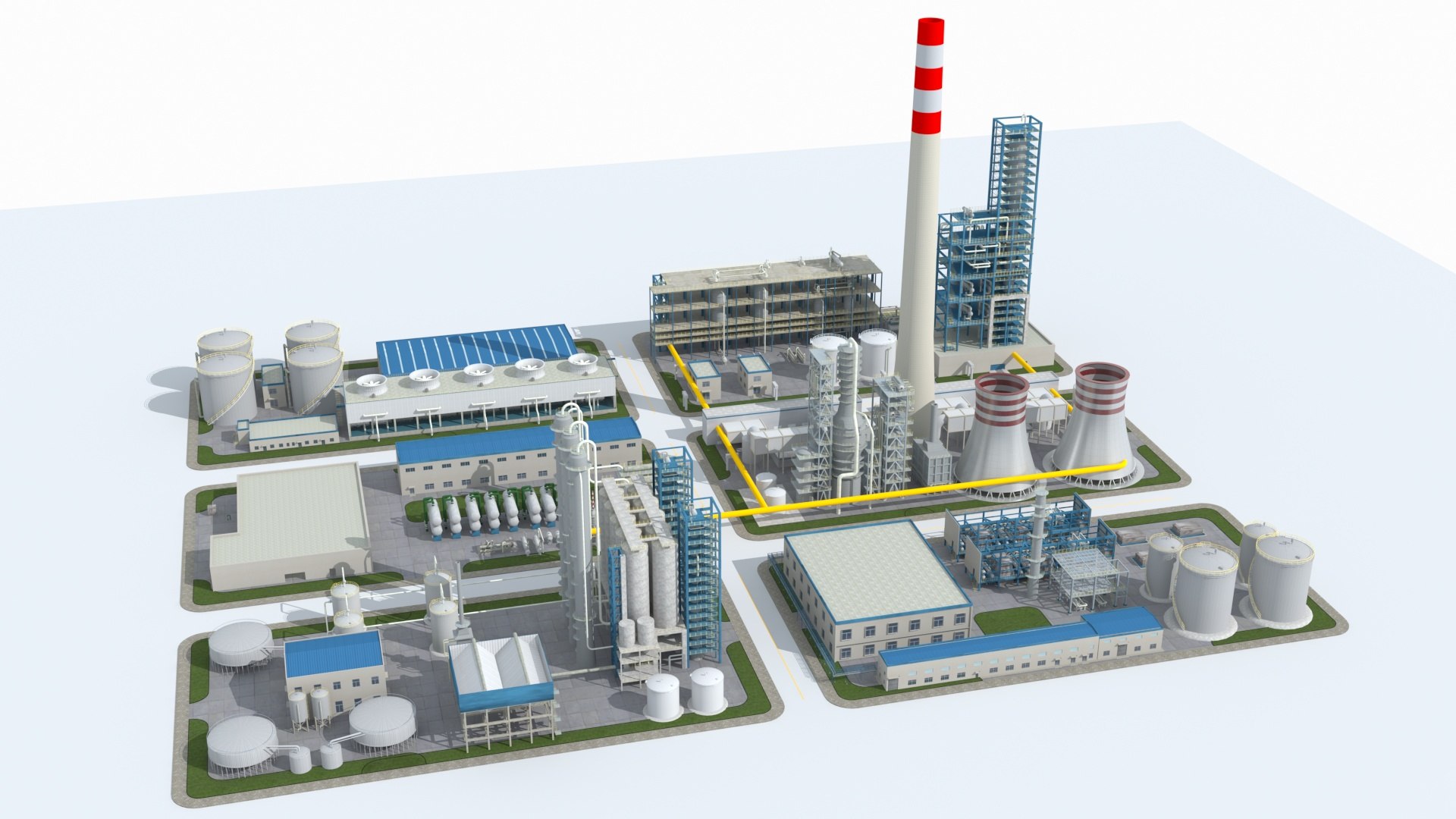 3D Power Plant Model - TurboSquid 2320225