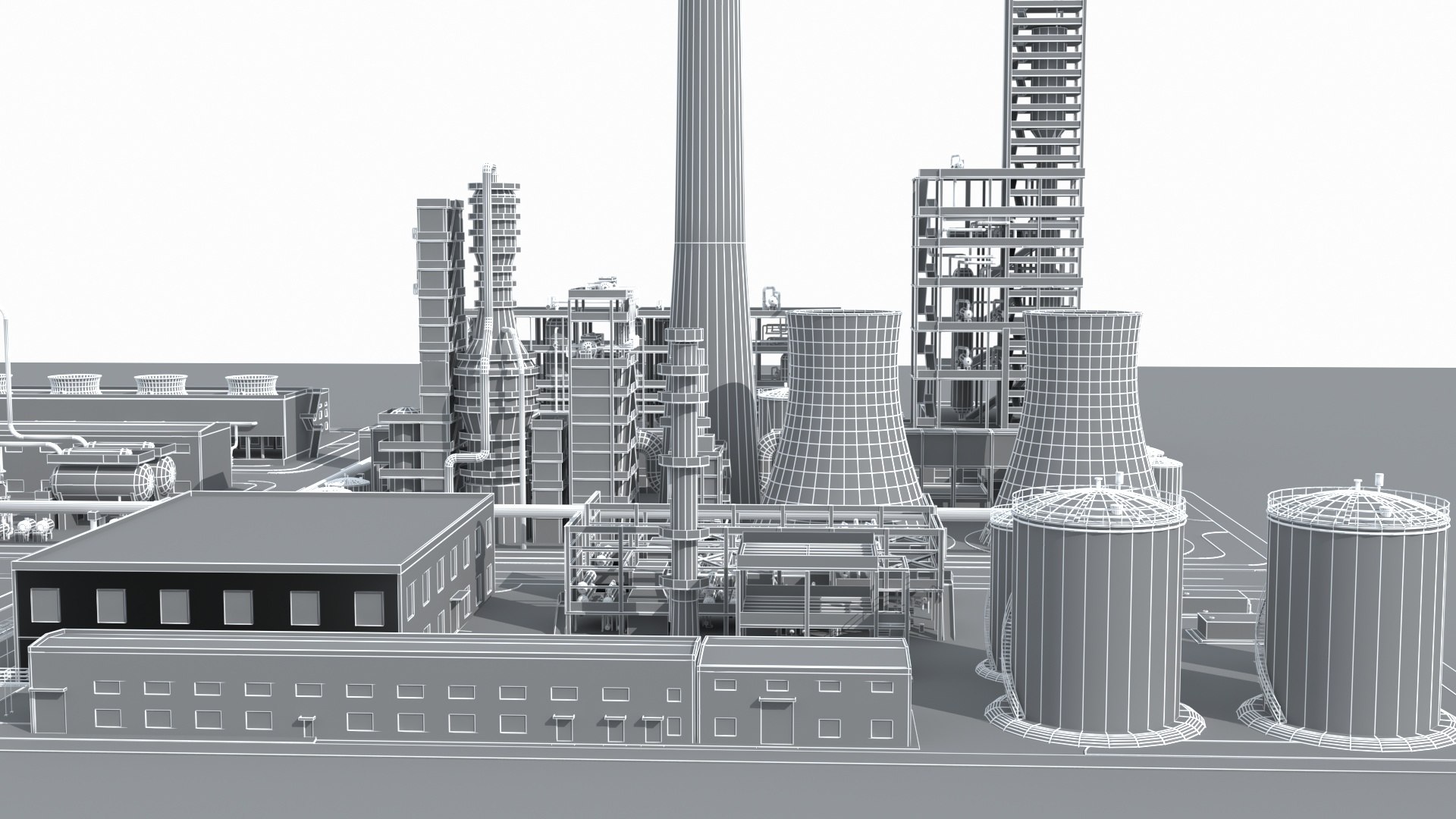 3D Power Plant Model - TurboSquid 2320225