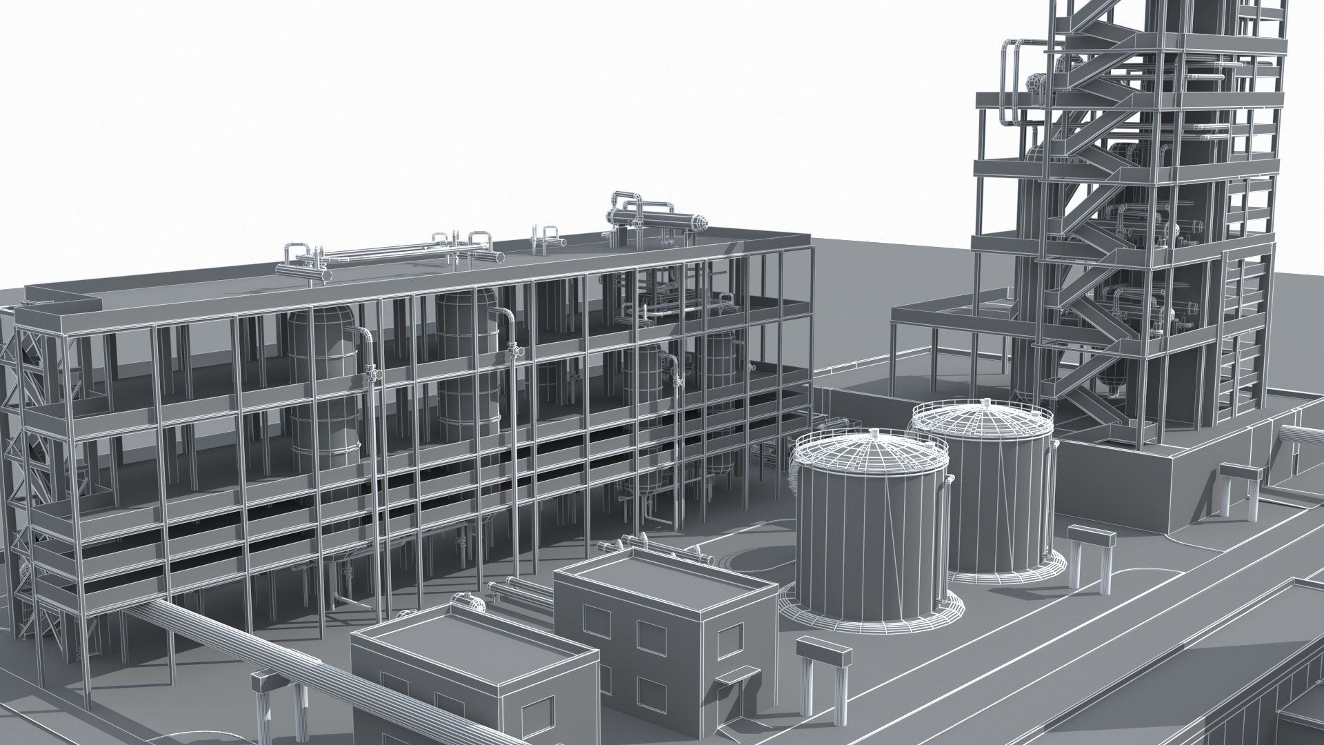 3D Power Plant Model - TurboSquid 2320225