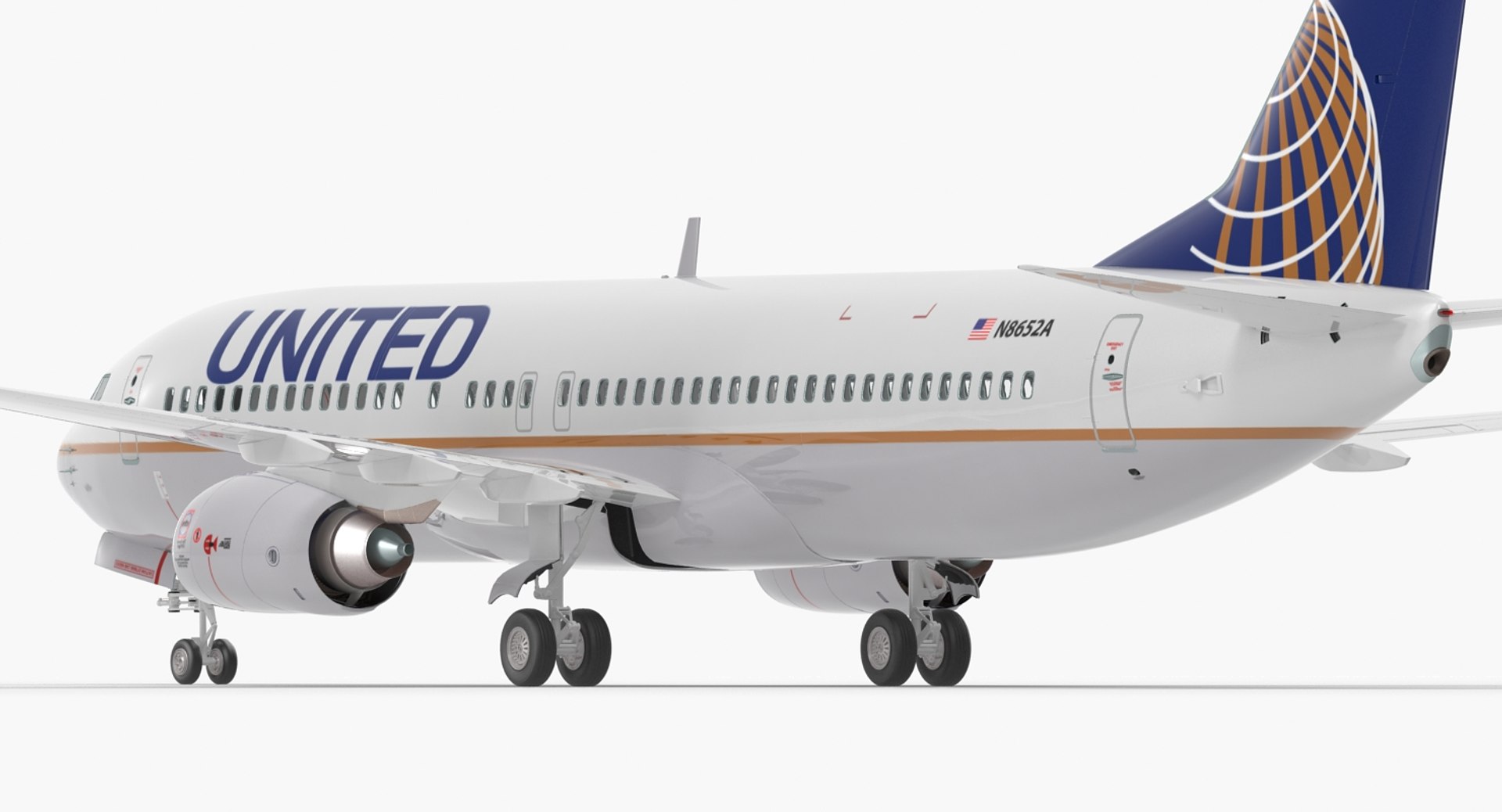 Boeing 737-800 united airlines model - TurboSquid 1159037