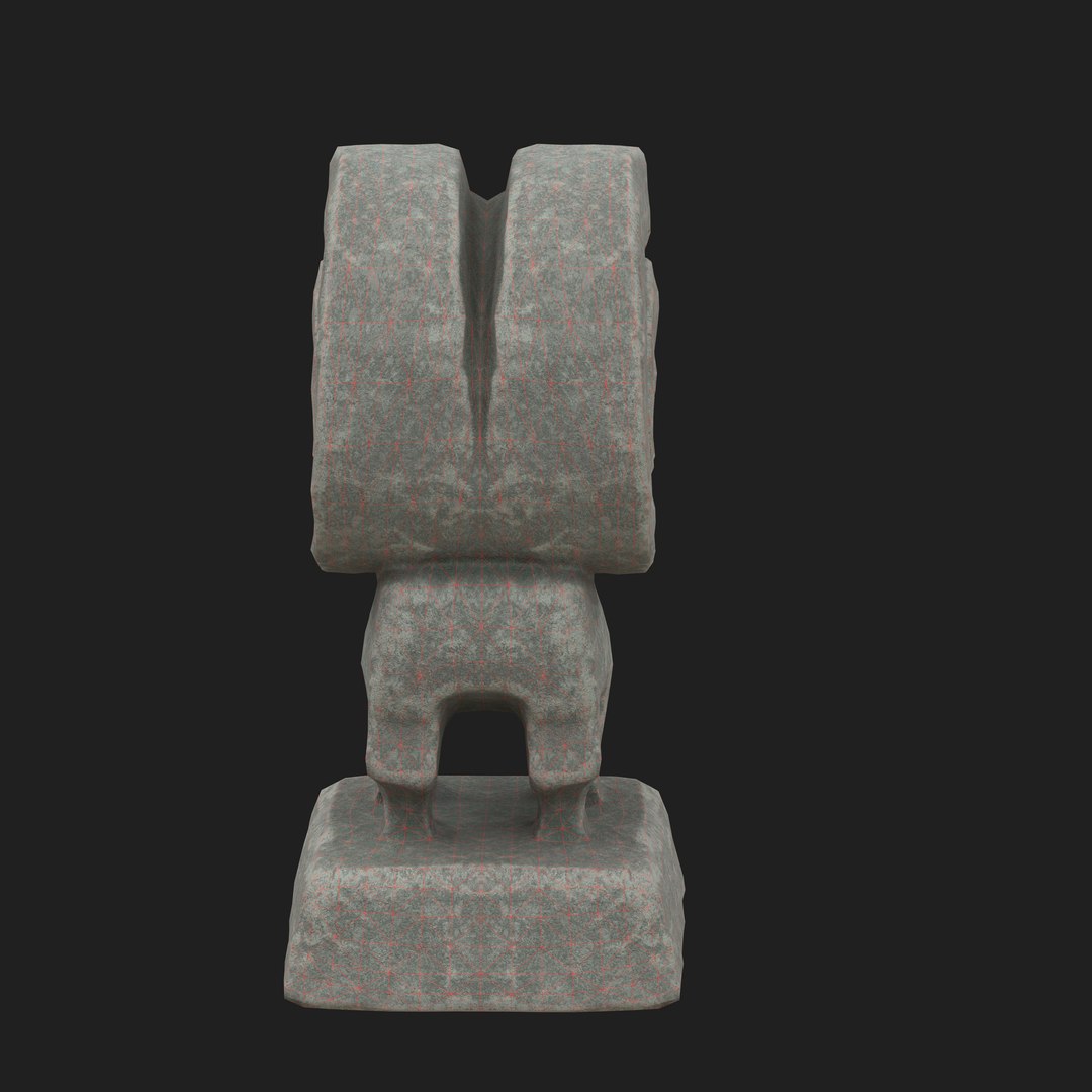 3D Model Ram Abstract Stone Statues - TurboSquid 2469407