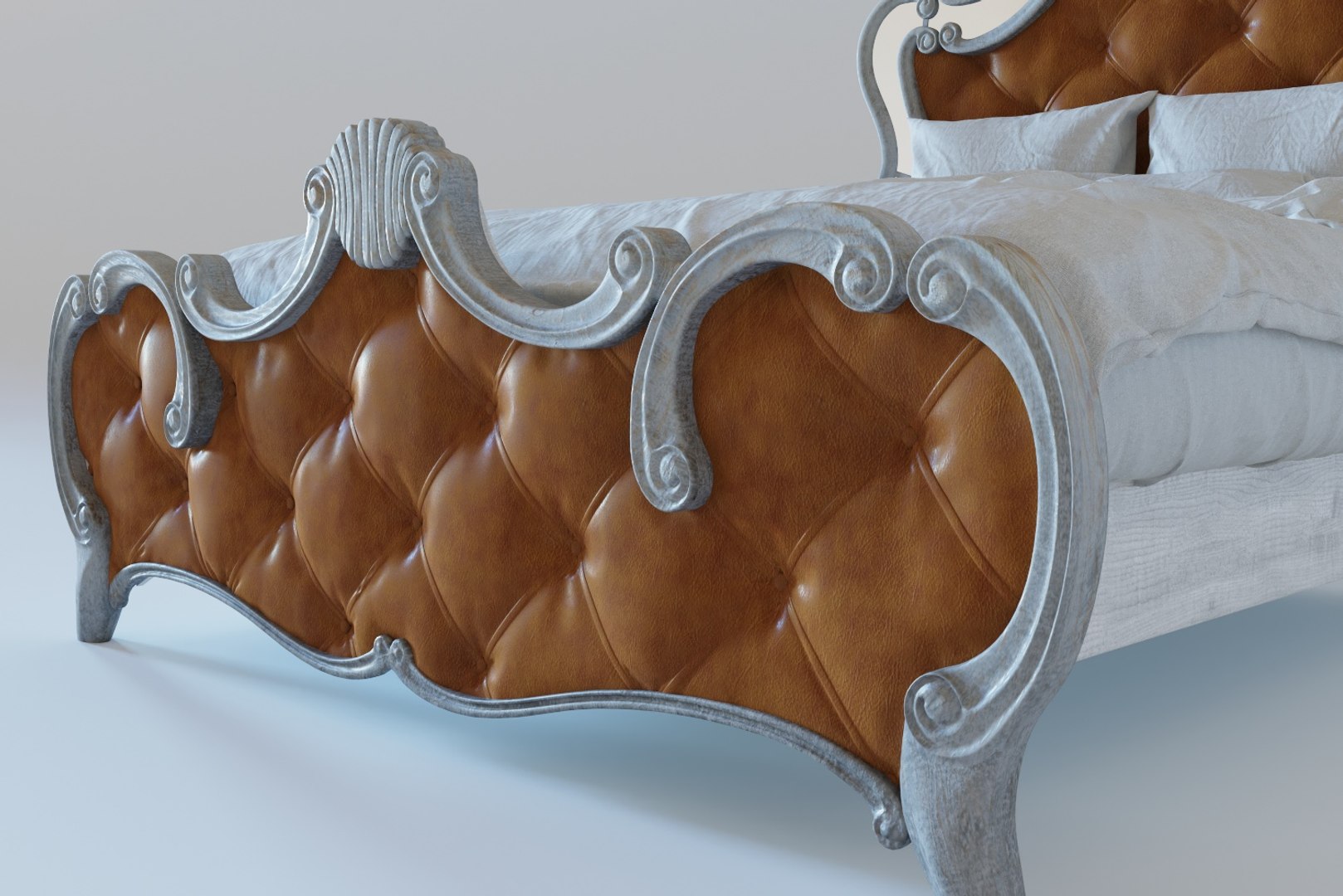 3D King Bed Model - TurboSquid 1250537