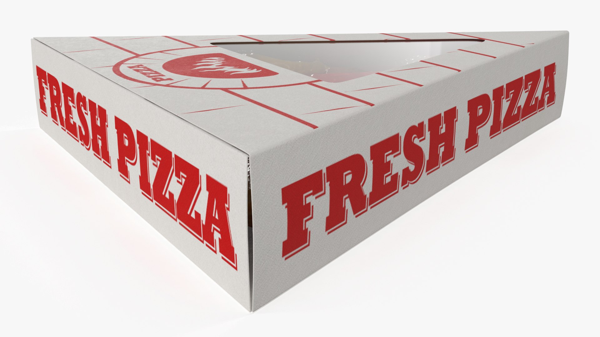 Pizza Slice in Triangle Cardboard Box 3D model - TurboSquid 2155517