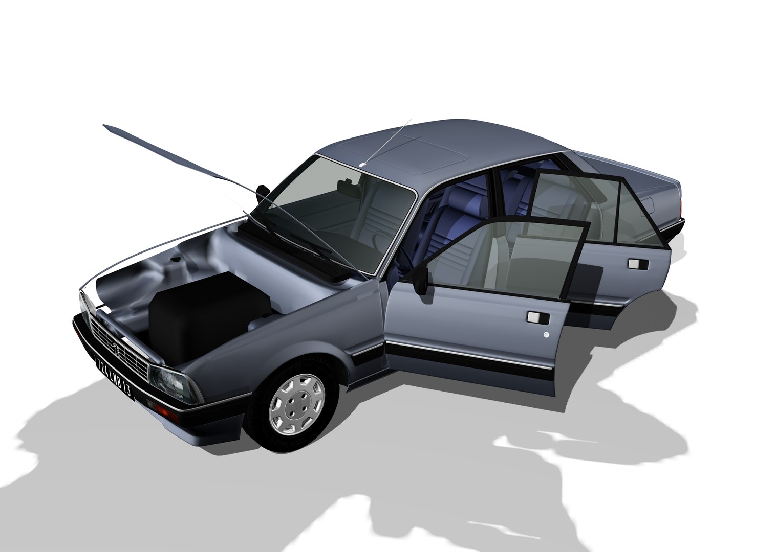 French Car Peugeot 505 Model - TurboSquid 1573606