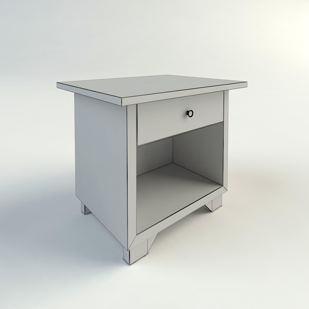 max wooden bedside table