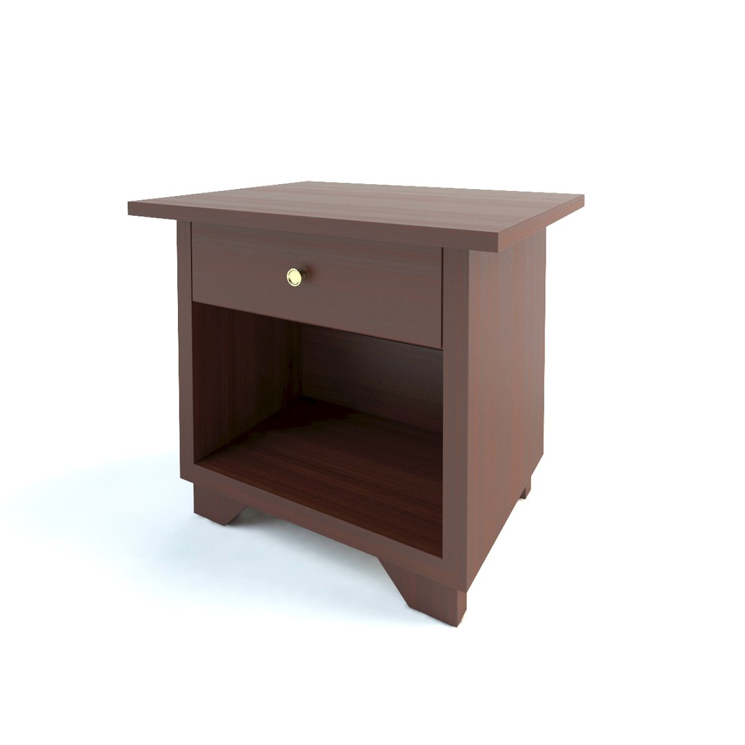 max wooden bedside table