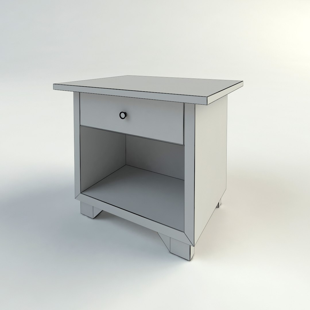 max wooden bedside table