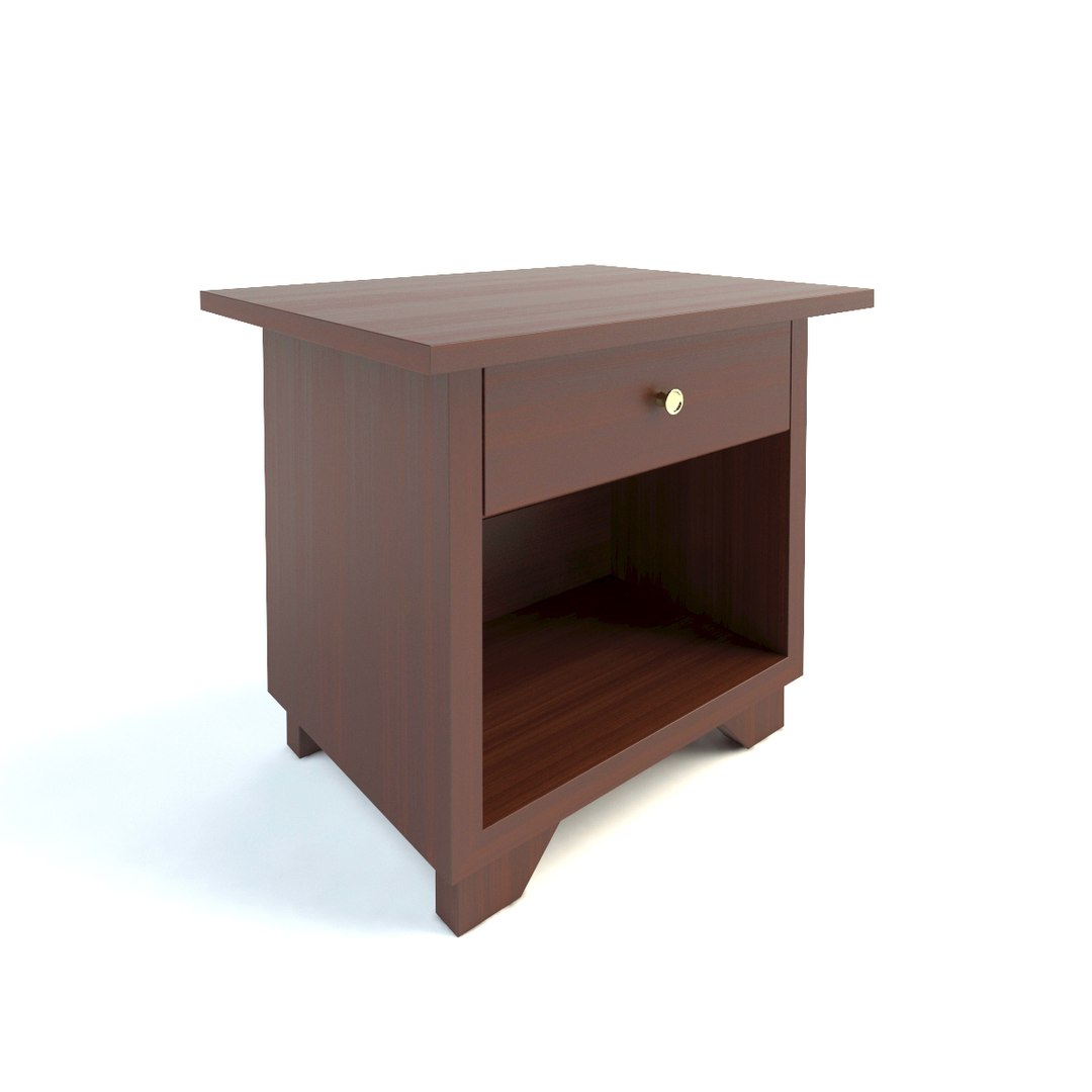 max wooden bedside table