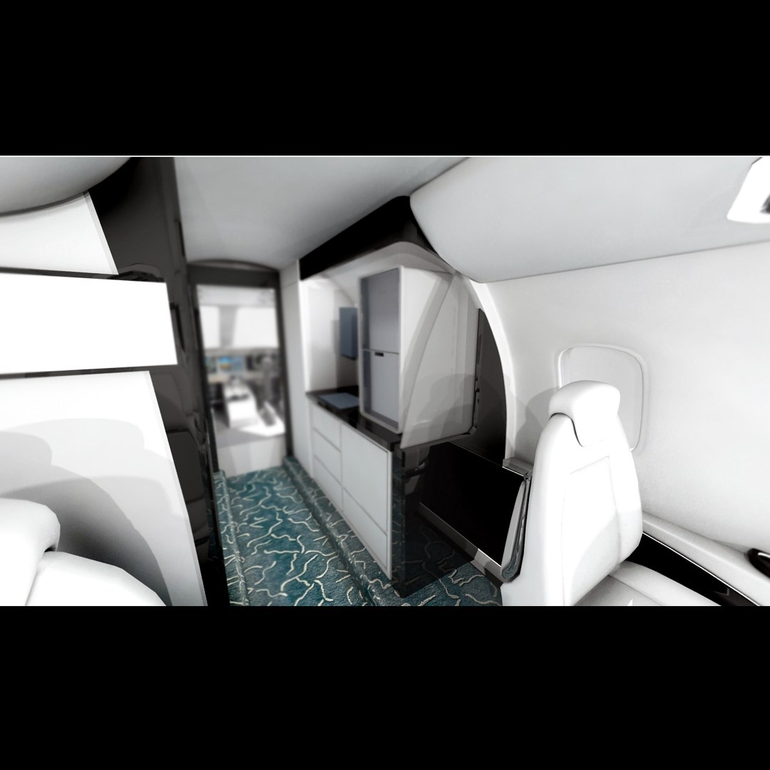 Bombardier Learjet 85 Interior 3d Max
