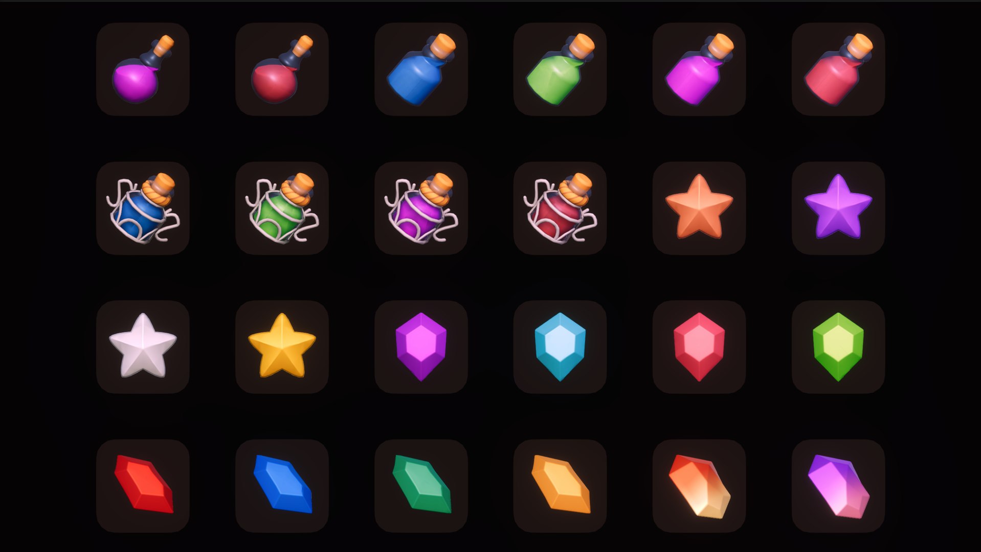 3D 3D Icons - Game Basic2 Model - TurboSquid 2357609