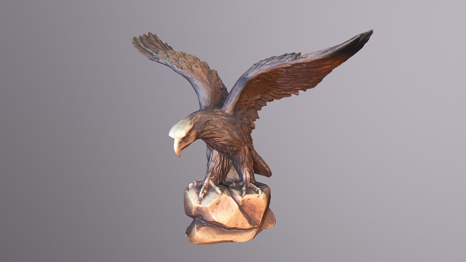 Ultra-realistic Of The Eagle Statuette Hypoly 3D Model - TurboSquid 1782119