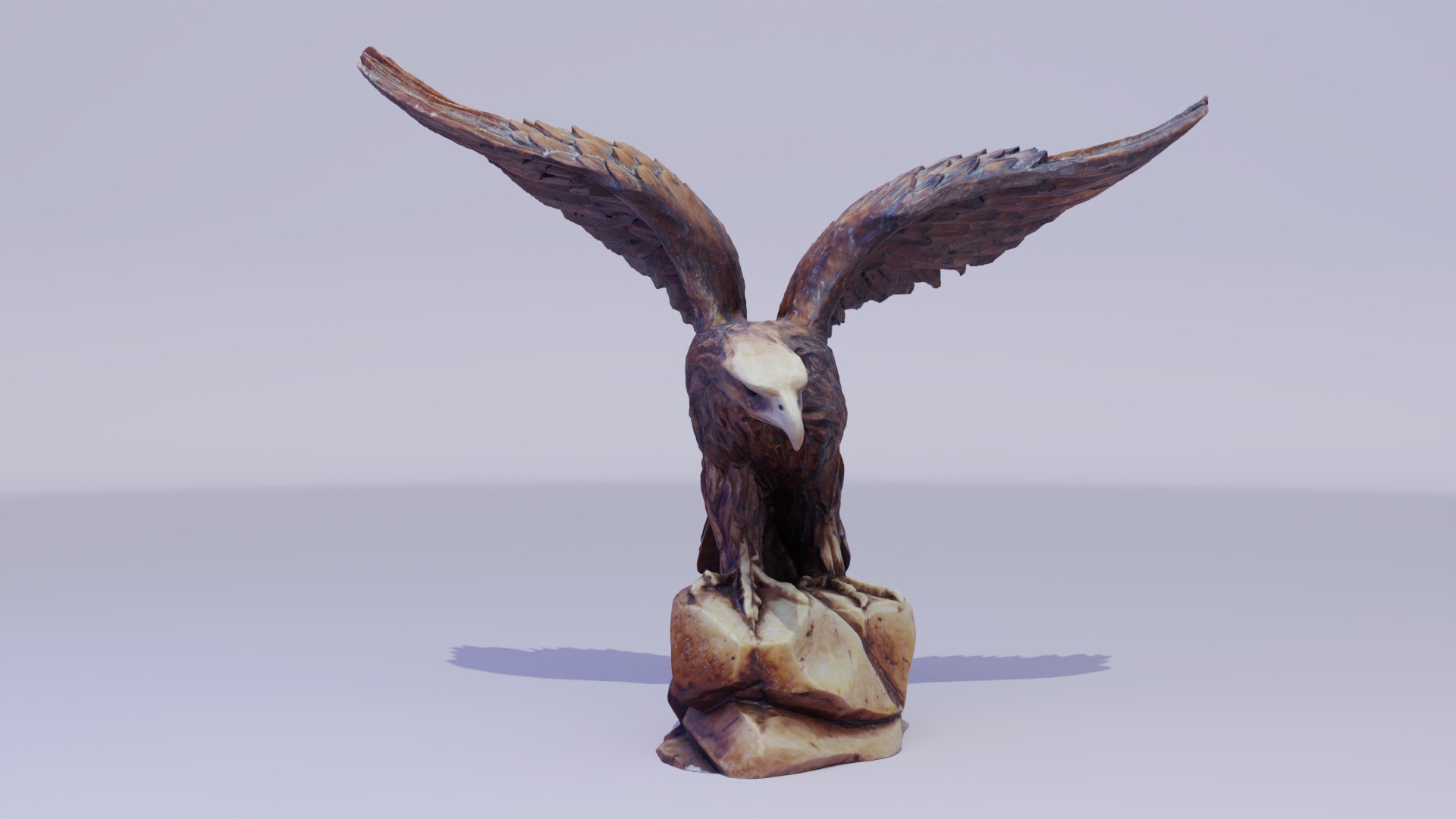 Ultra-realistic Of The Eagle Statuette Hypoly 3D Model - TurboSquid 1782119