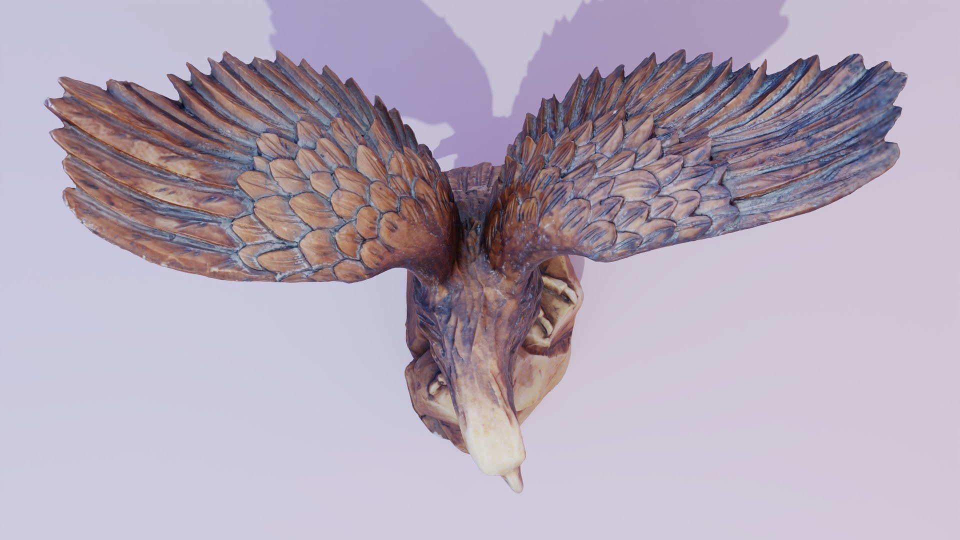 Ultra-realistic Of The Eagle Statuette Hypoly 3D Model - TurboSquid 1782119