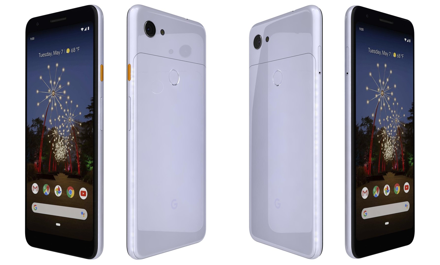 Google pixel 3a colors 3D model - TurboSquid 1407994