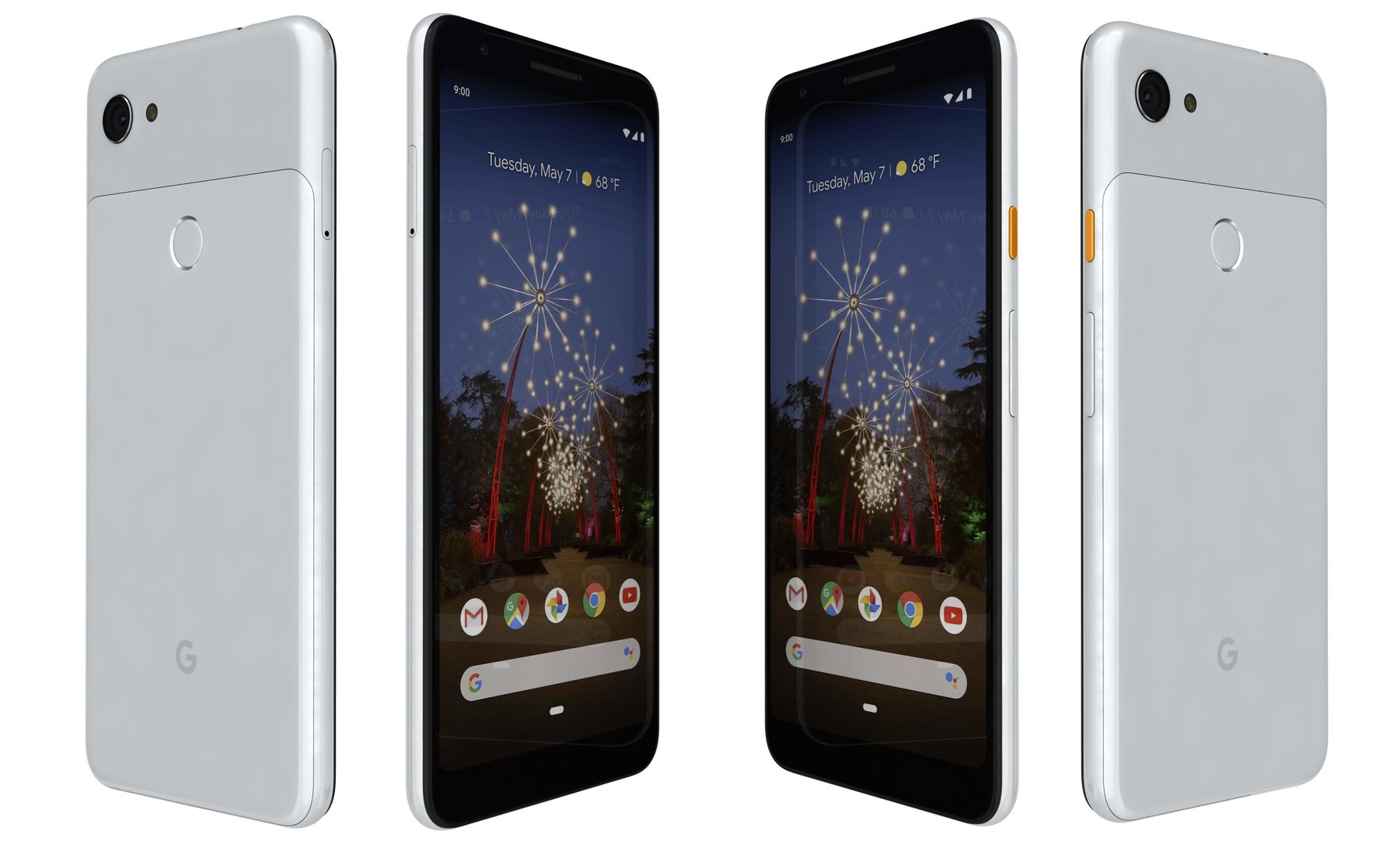 Google pixel 3a colors 3D model - TurboSquid 1407994