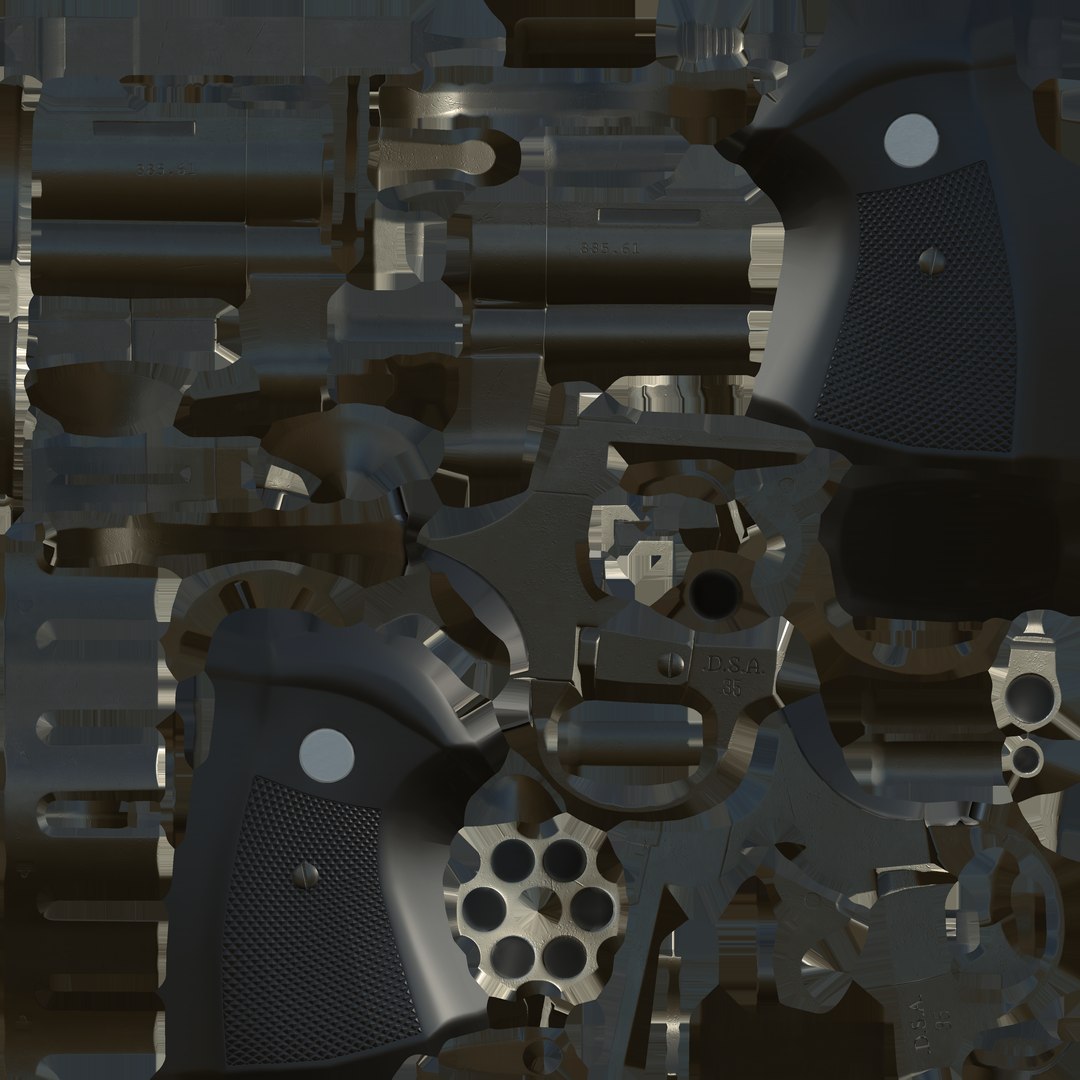 Gun Revolver Magnum Low-Poly 3D Model - TurboSquid 1763011