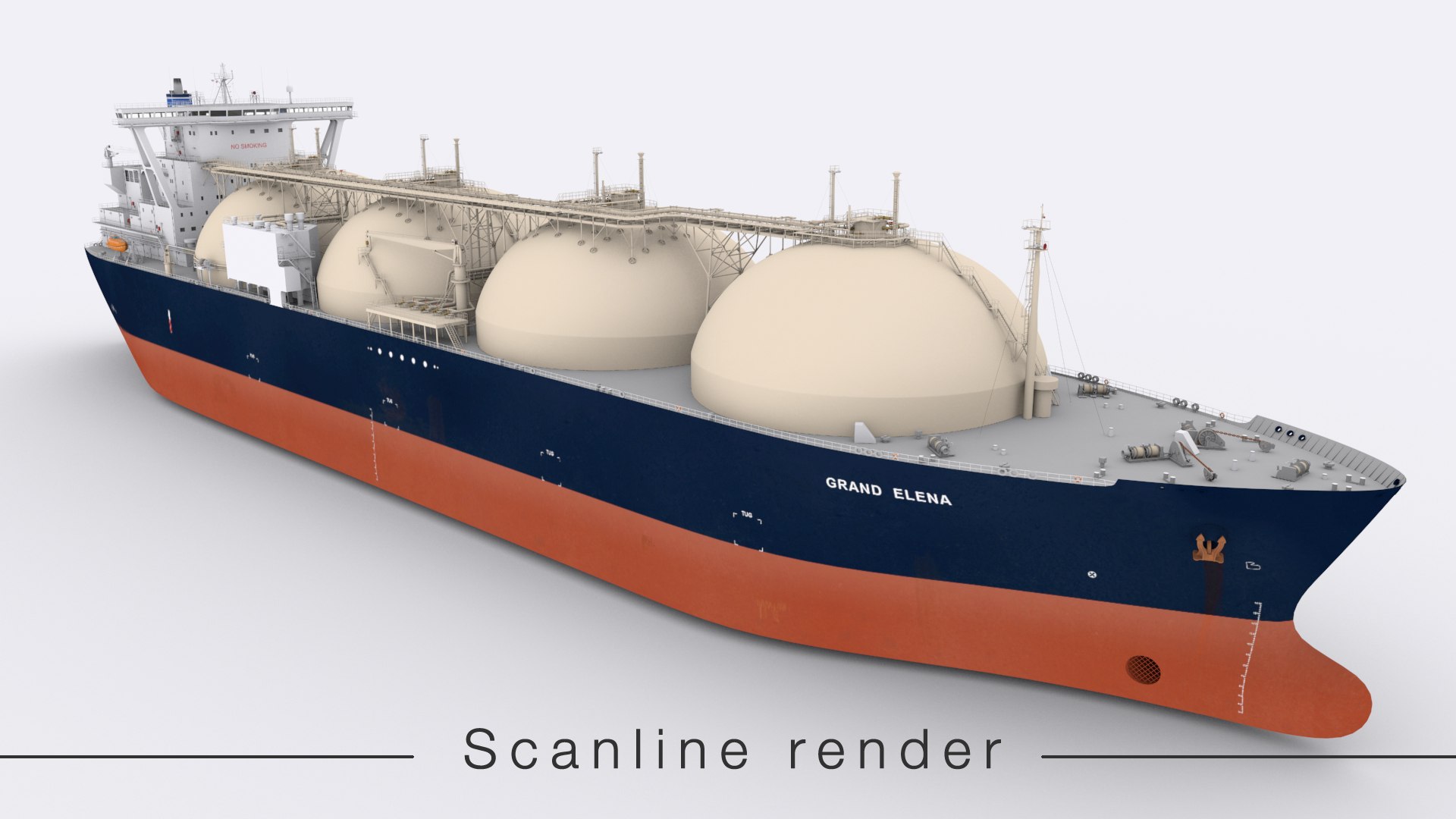 3d Lng Tanker Ship Grand Model
