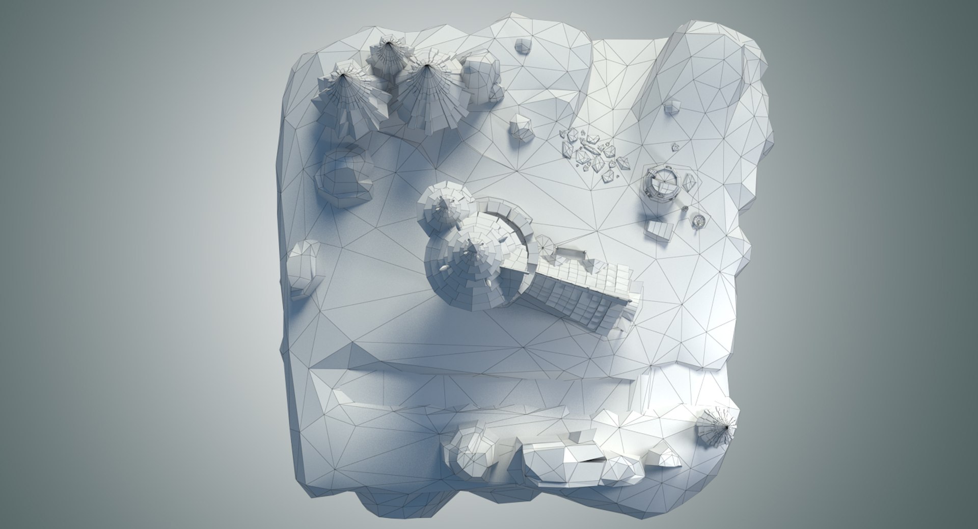 3d Model Stylized Castle Environment