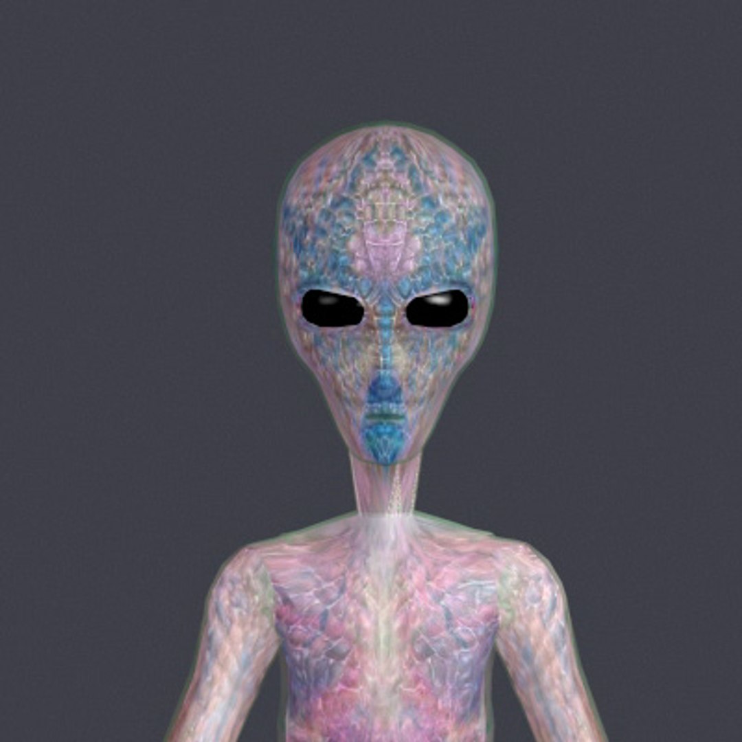imagination aliens 3d model
