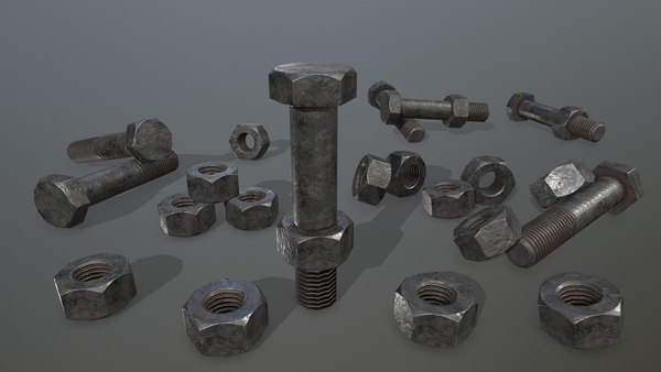 3D bolts - TurboSquid 1544560