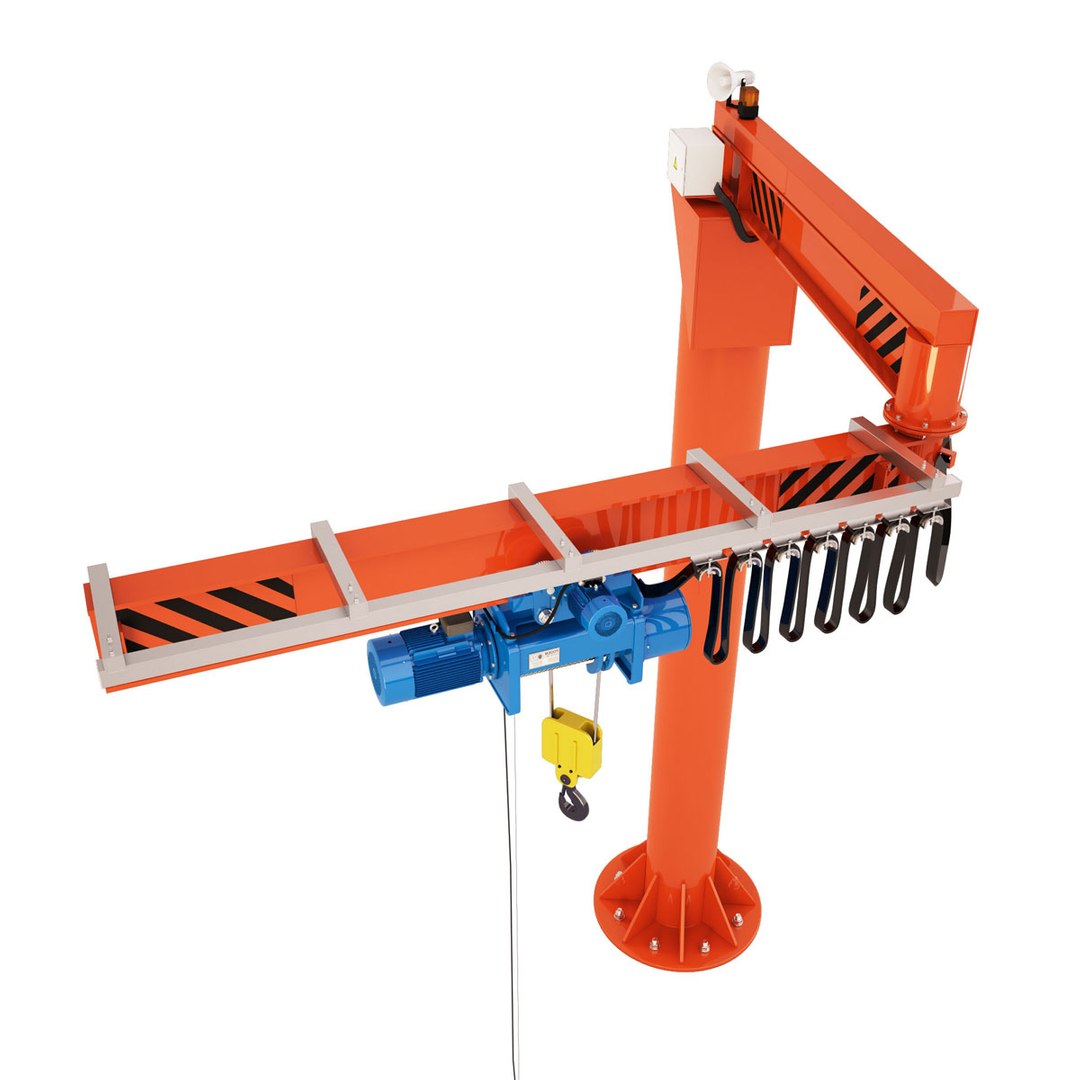 3d crane loader model