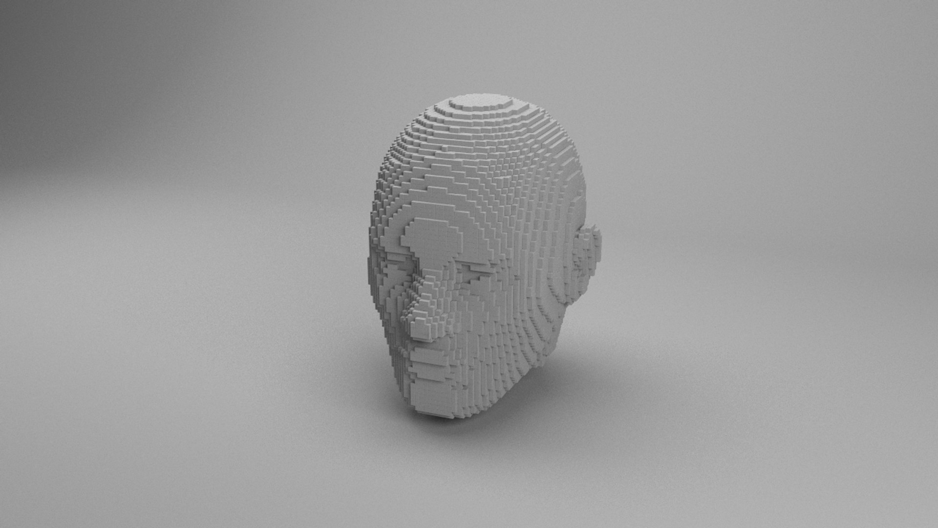 Voxel Head 3D - TurboSquid 1288877