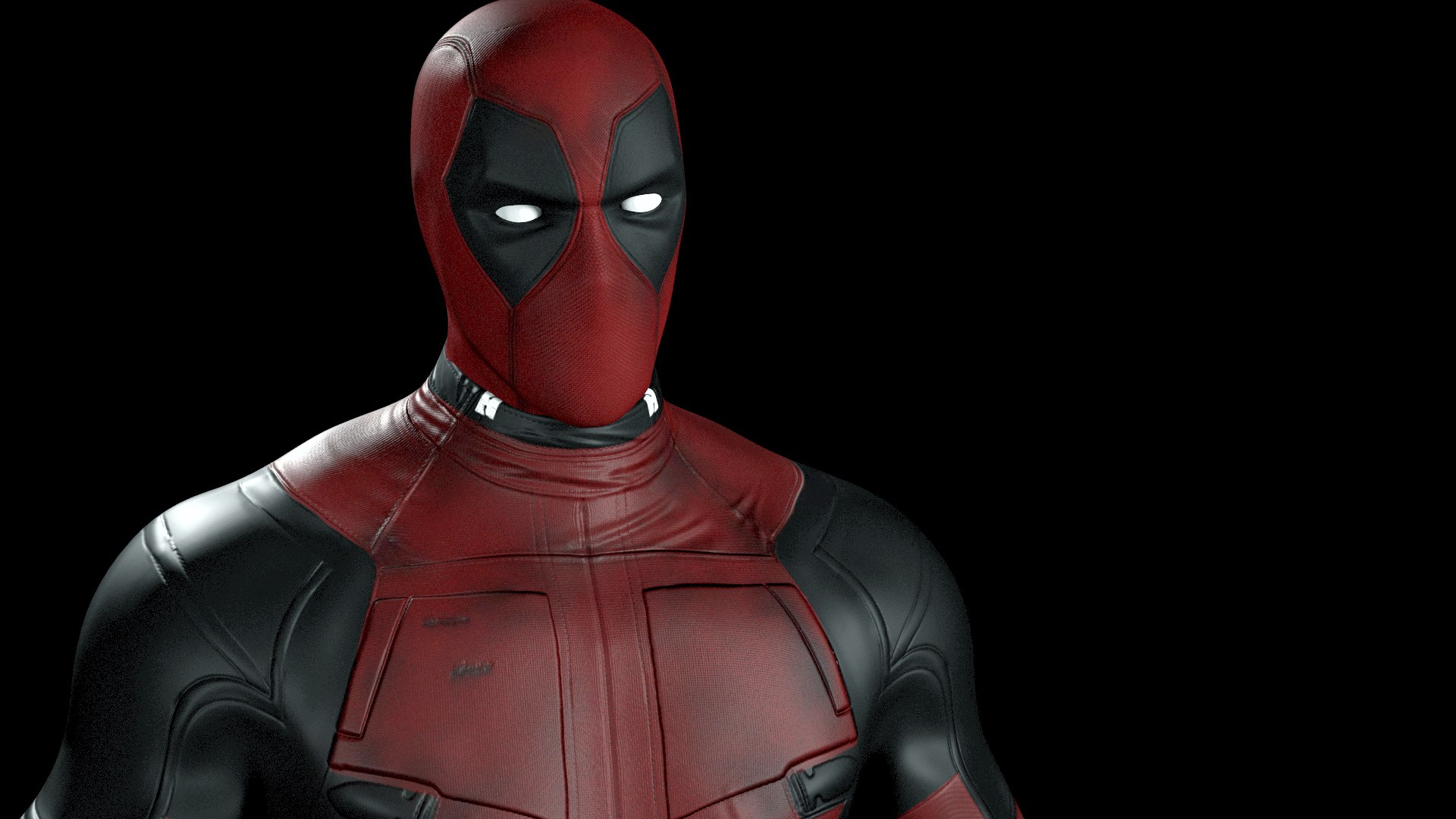 3d Deadpool Modeled Movie Model