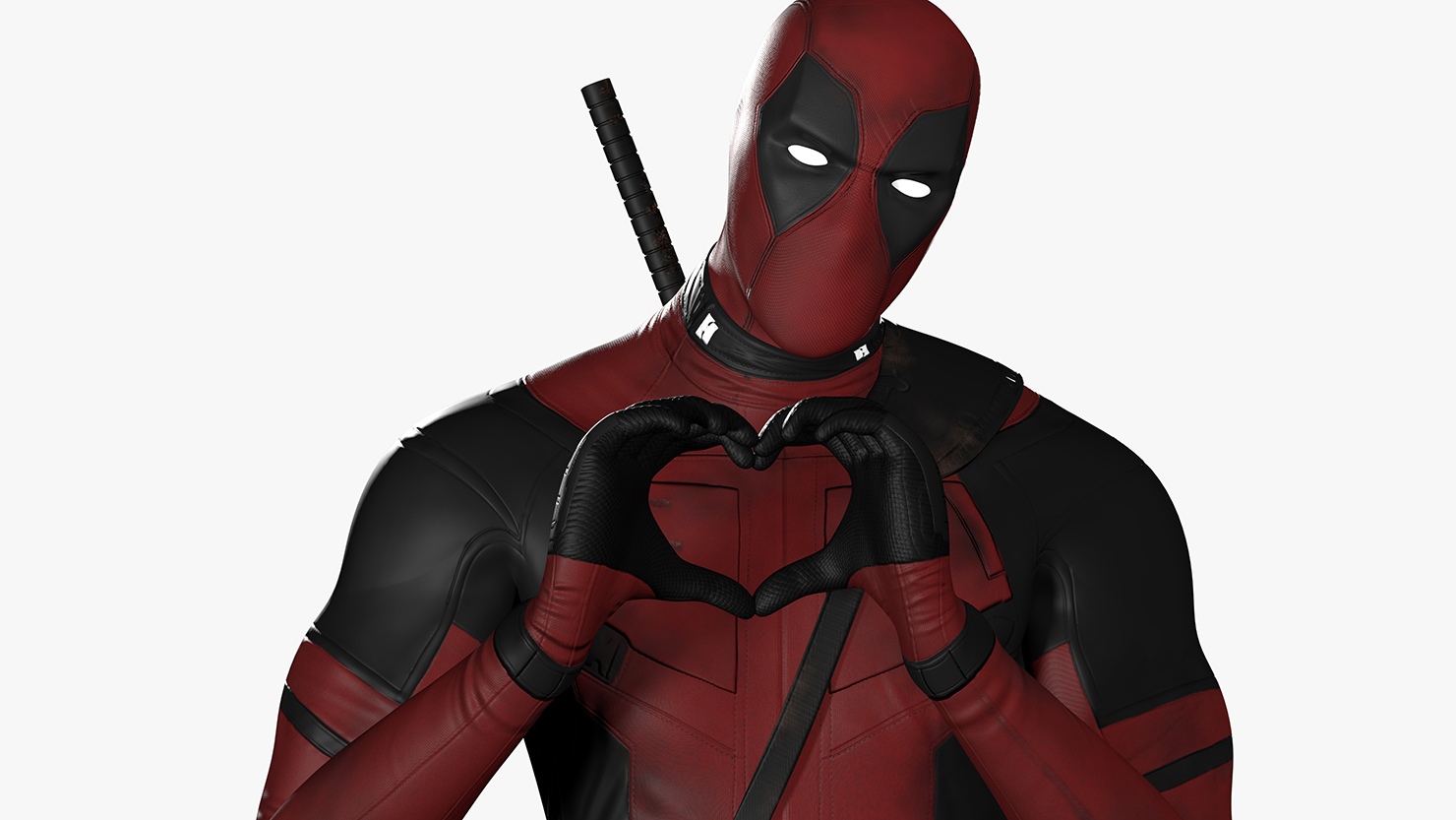 3d deadpool modeled movie model