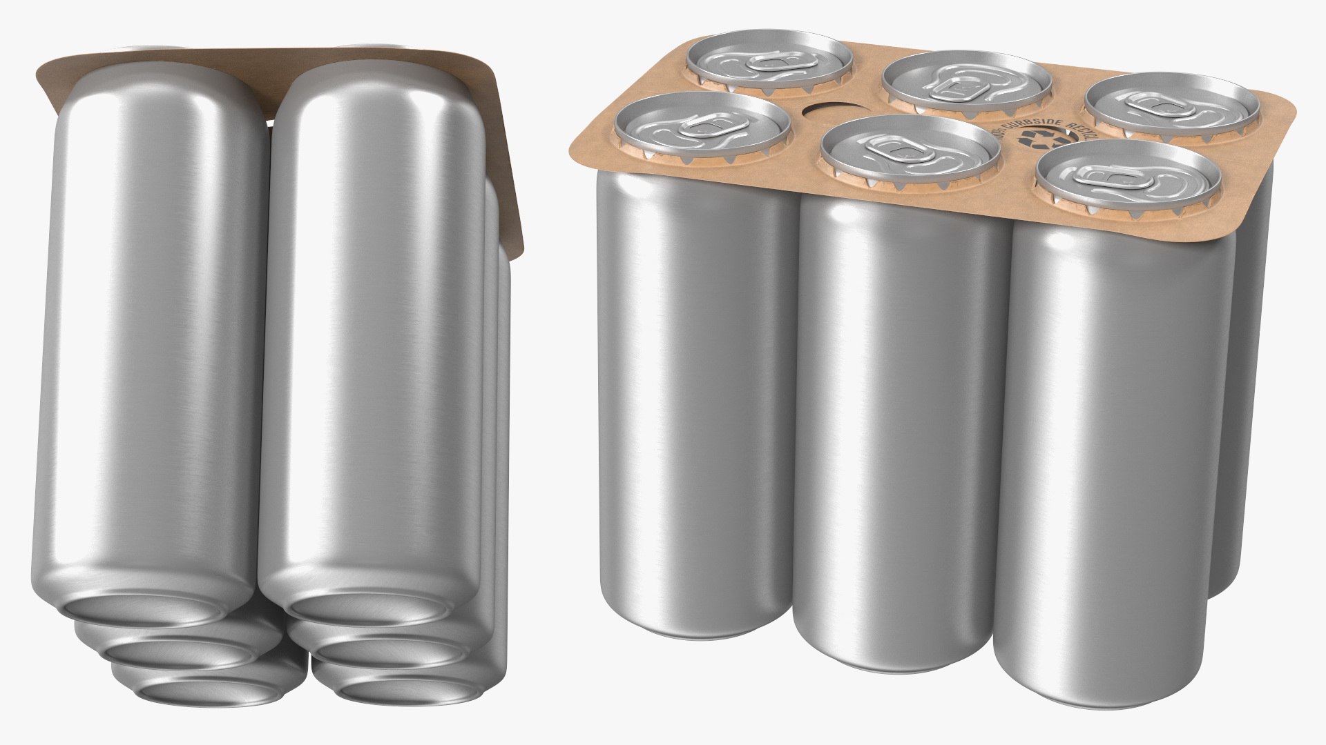 3D Model Beverage Packaging For 6 Pack Beer Cans - TurboSquid 2136700